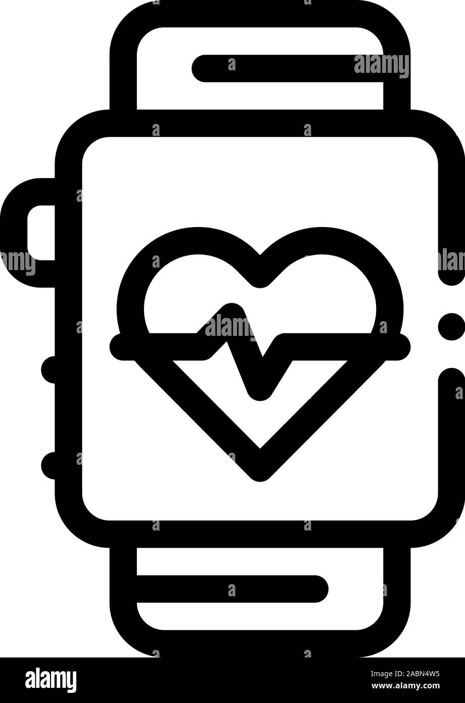 Heart Rate Counter Icon Vector Outline Illustration Stock Vector Image ...
