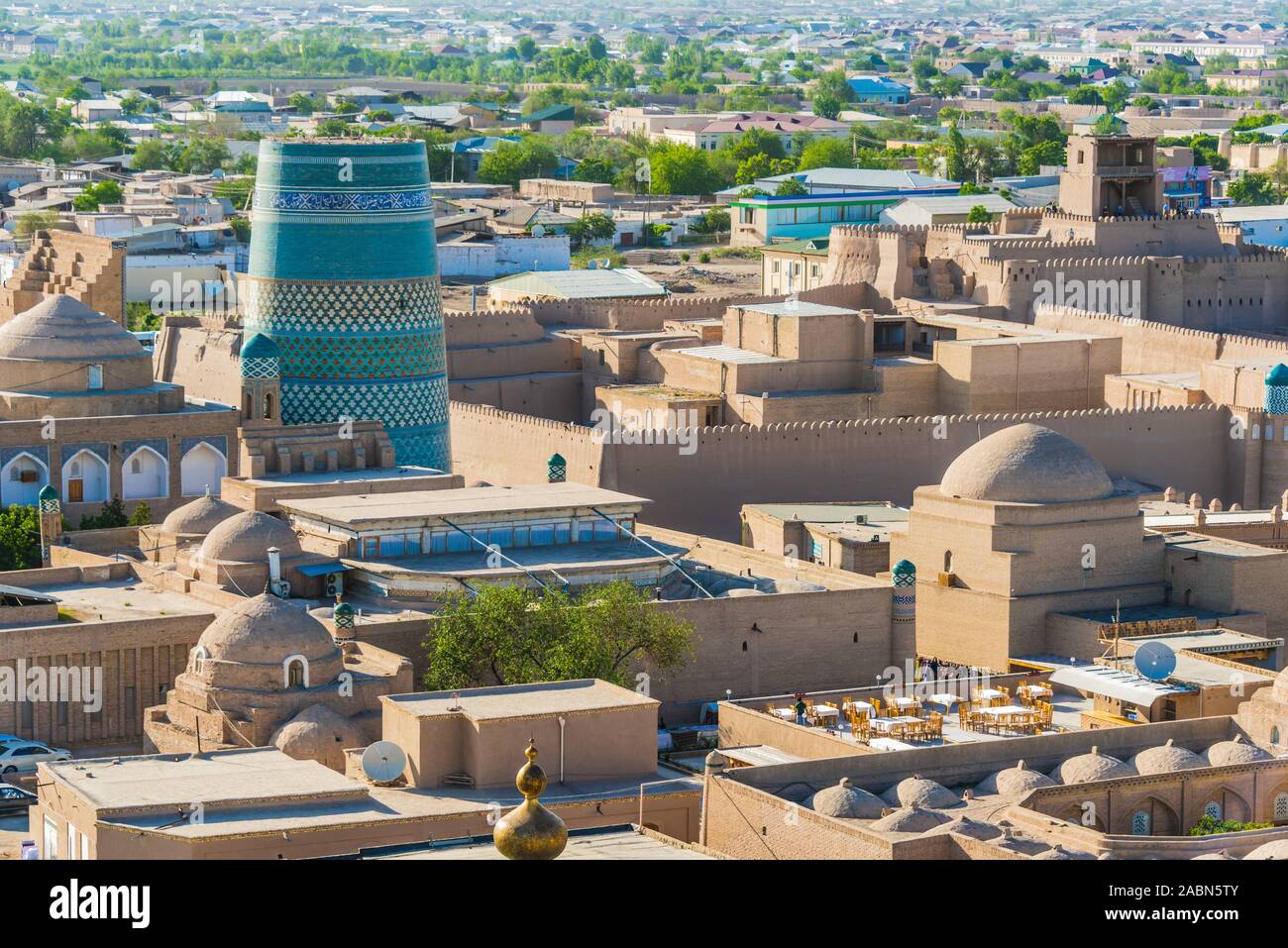 Historic architecture of Itchan Kala, walled inner town of the city of ...
