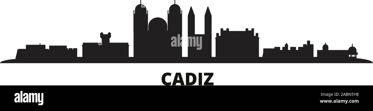 Skyline of cadiz Stock Vector Images - Alamy