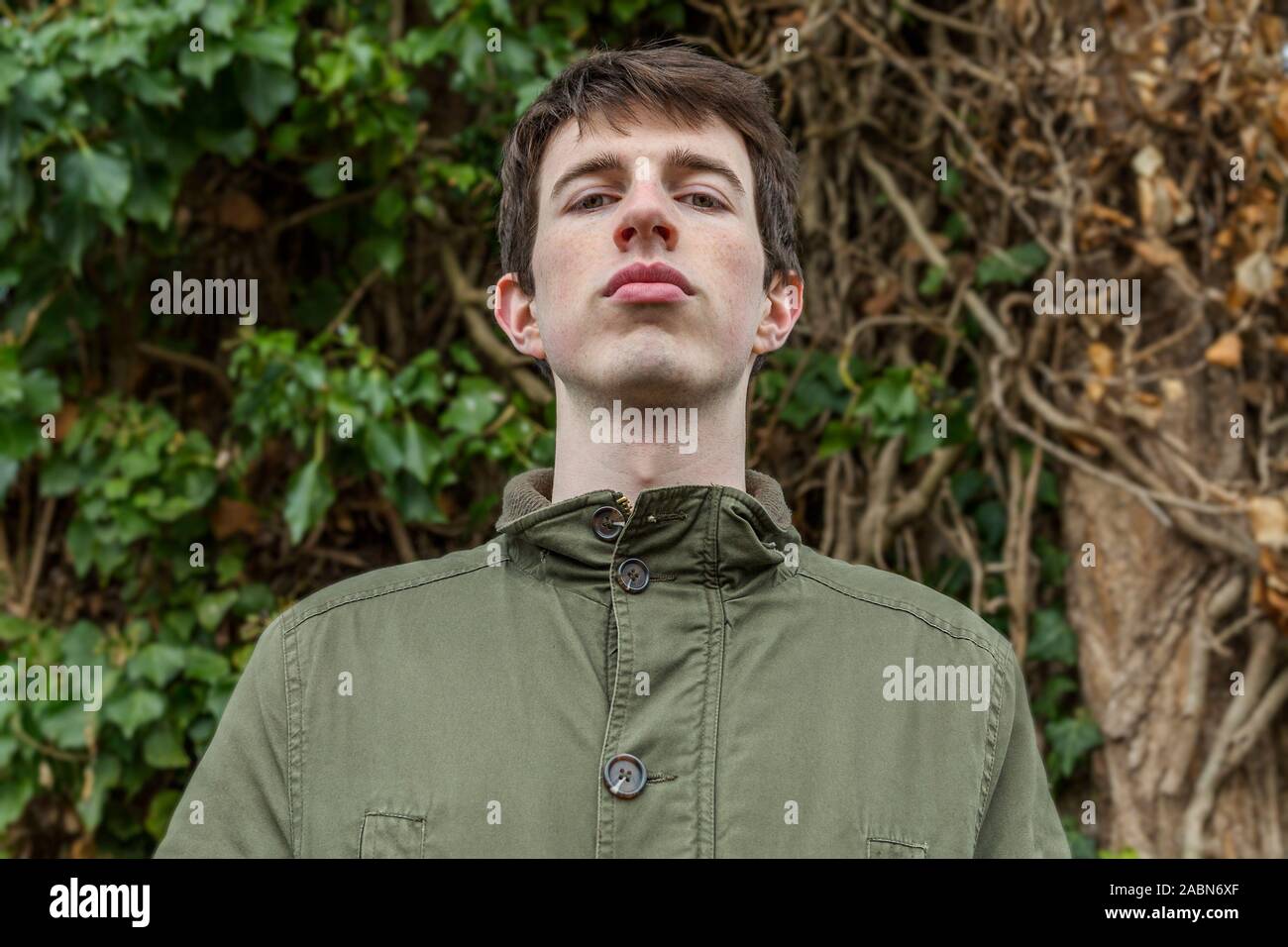 Serious looking down hi-res stock photography and images - Alamy