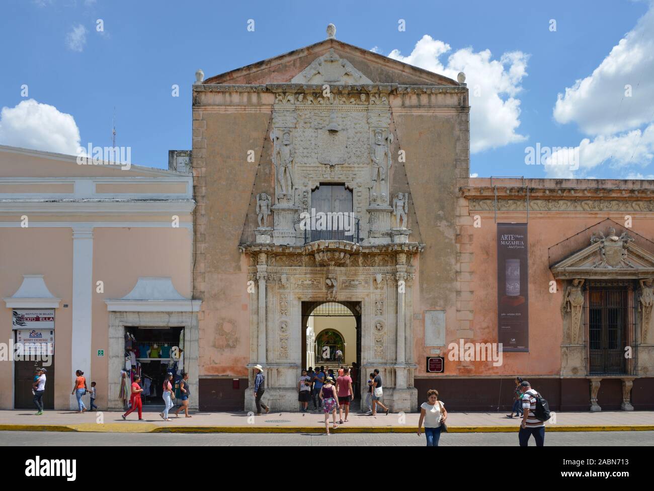 Casa de Montejo, Plaza de la Independencia, Merida, Yucatan, Mexiko ...