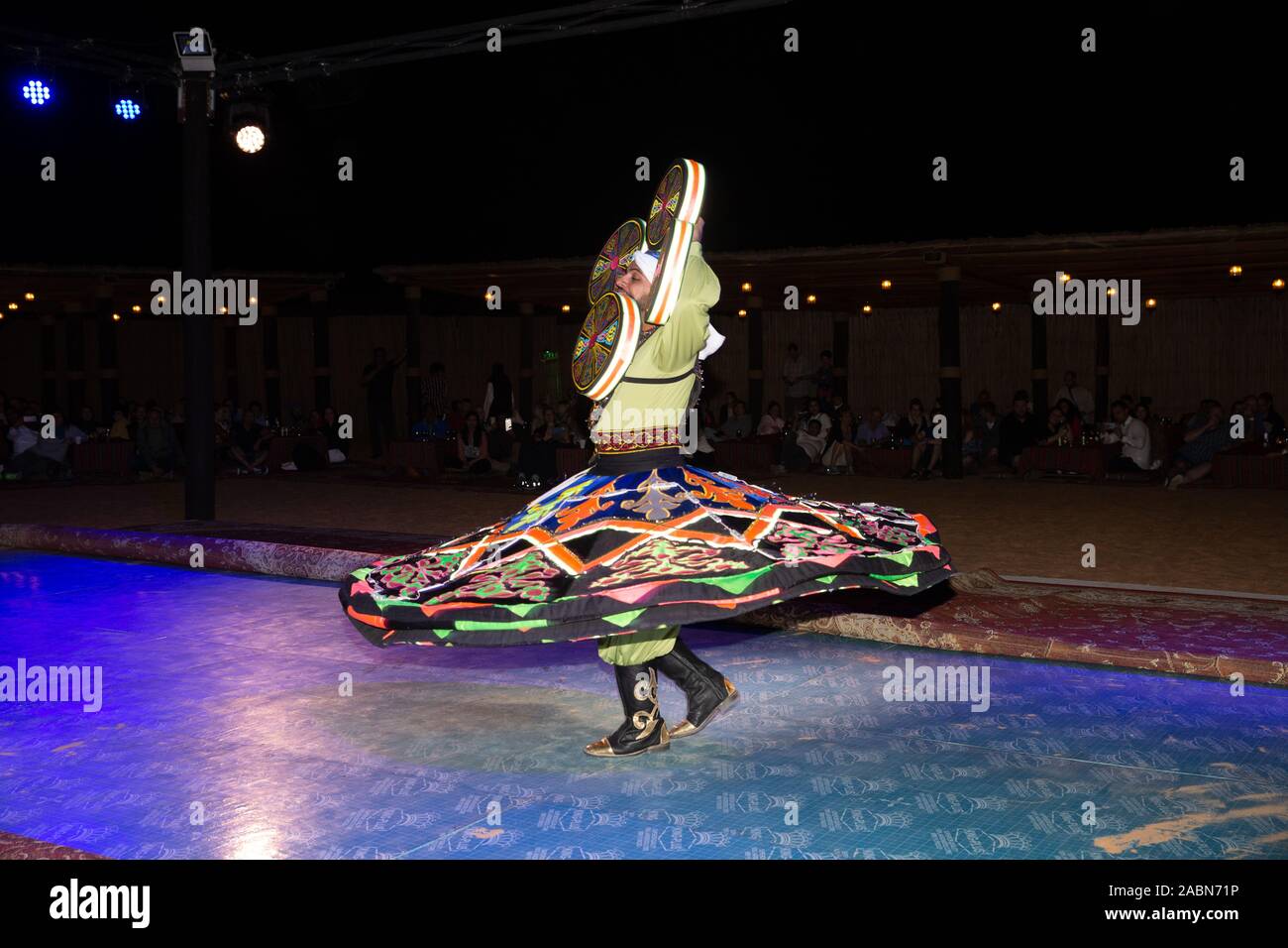 Tanoura Dance performed during an Arabian Adventures Desert Safari in ...