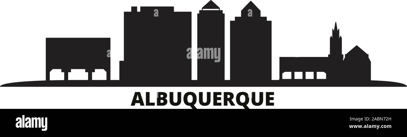 Albuquerque downtown night Stock Vector Images - Alamy