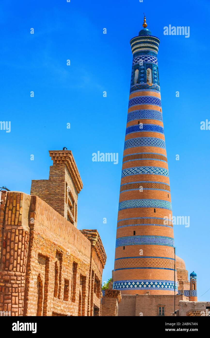 Historic architecture of Itchan Kala, walled inner town of the city of ...