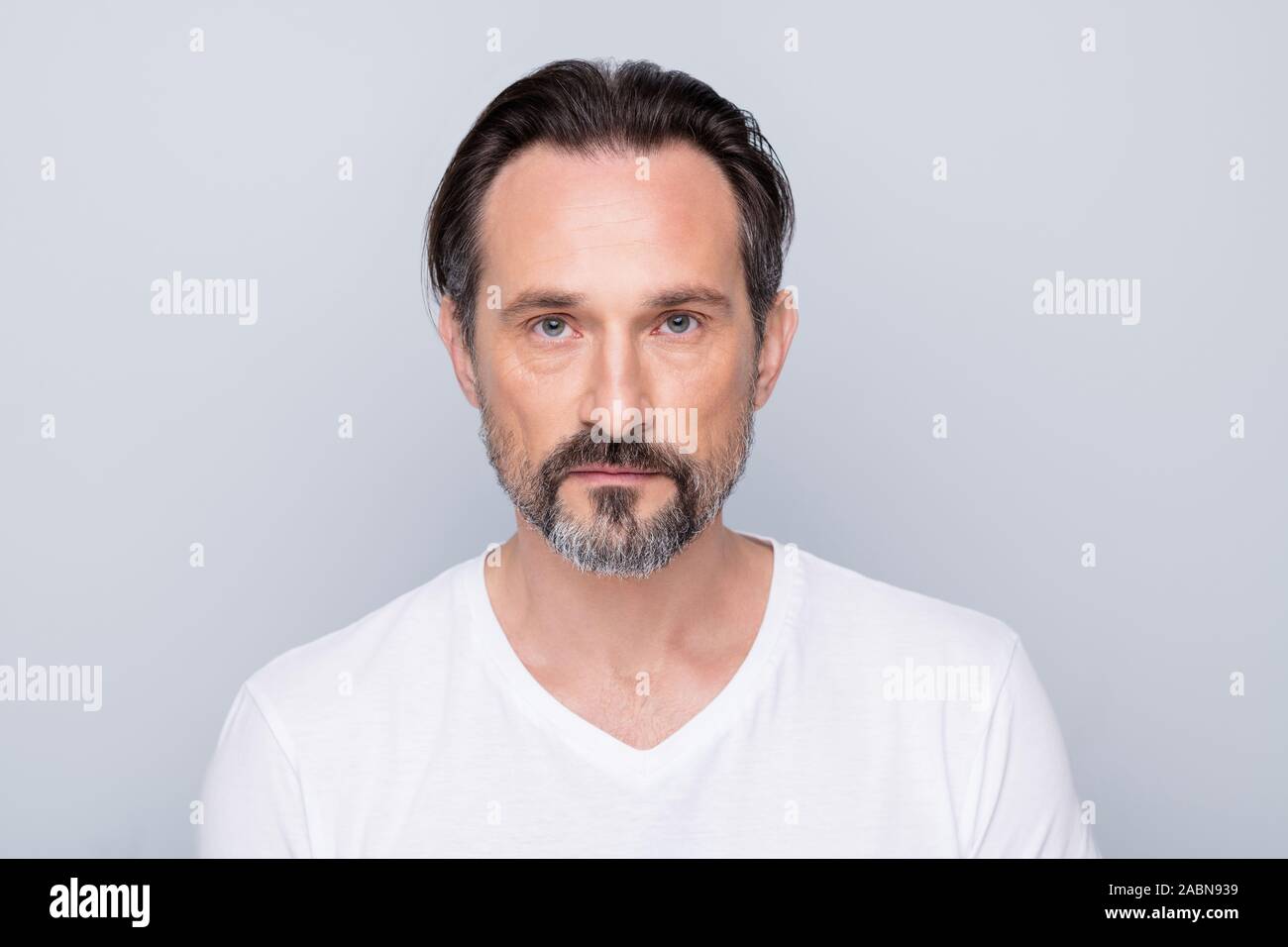 Without smile hi-res stock photography and images - Alamy