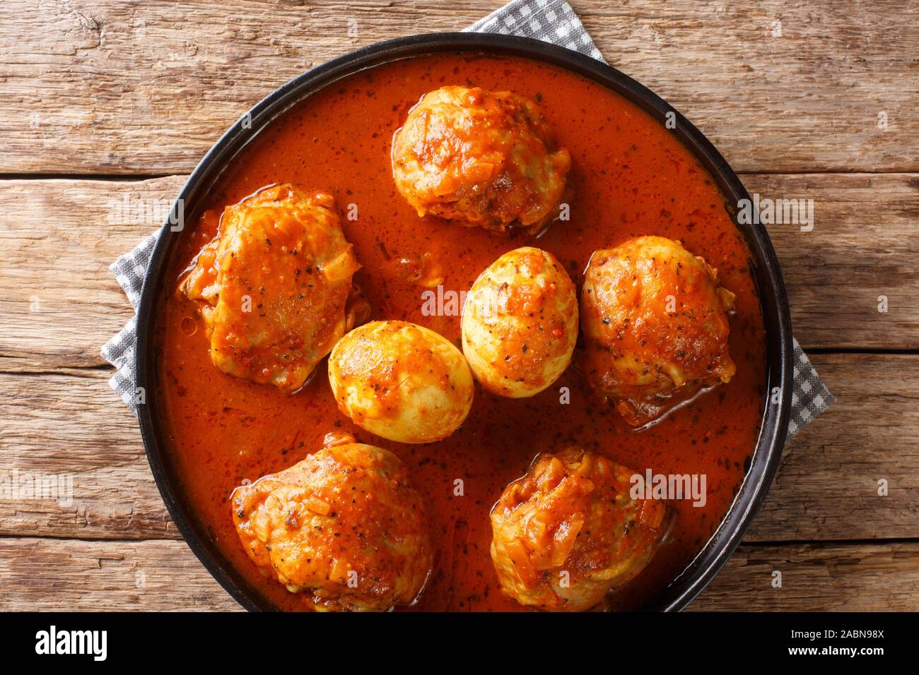 Doro wat made from chicken and hard-boiled eggs is the most popular ...