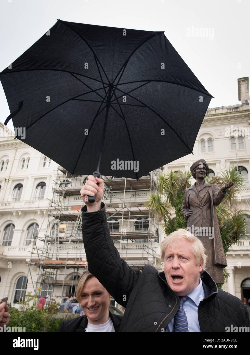 The first female mp which was unveiled in plymouth hi-res stock ...
