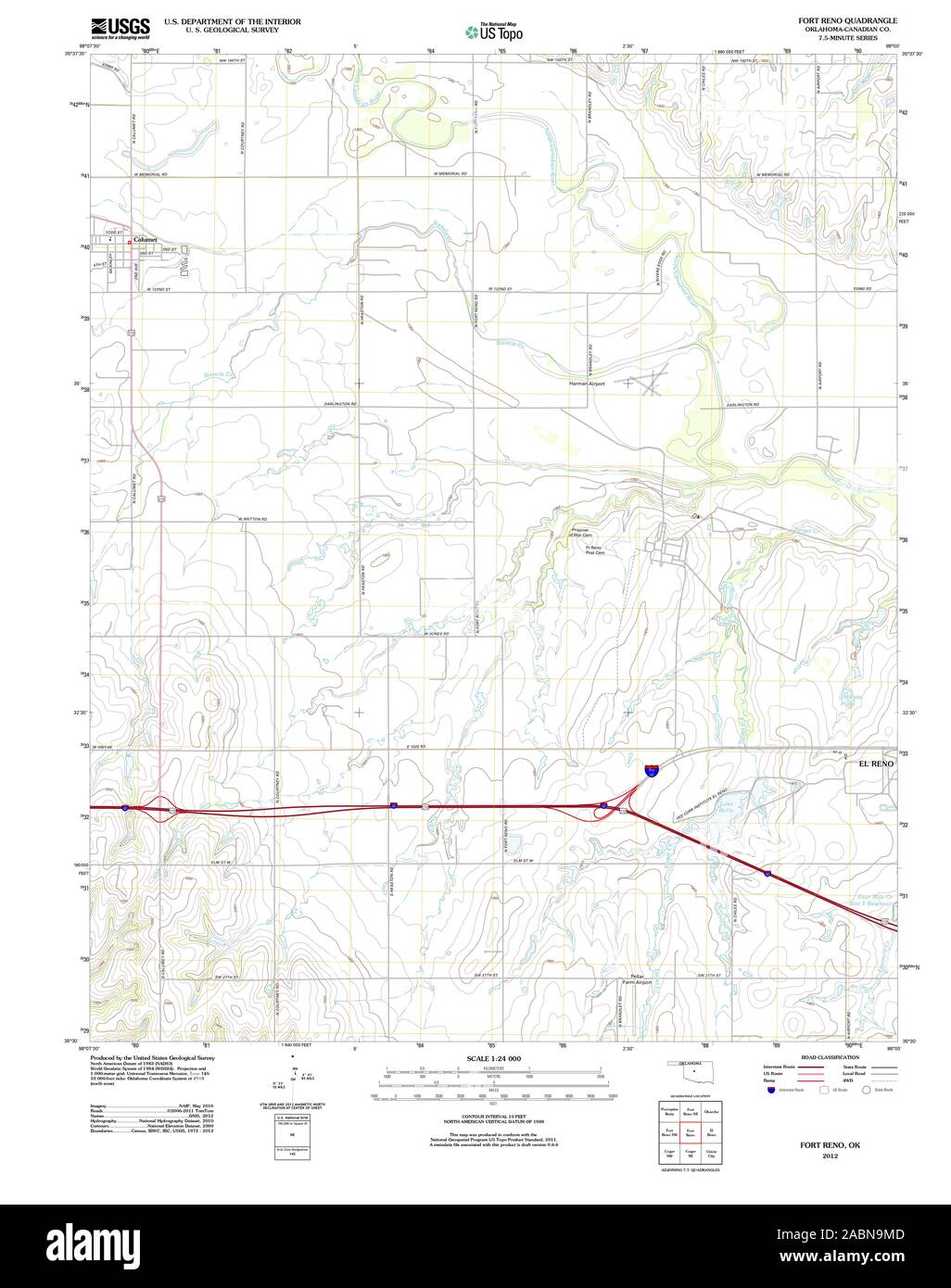 Reno oklahoma map hi-res stock photography and images - Alamy
