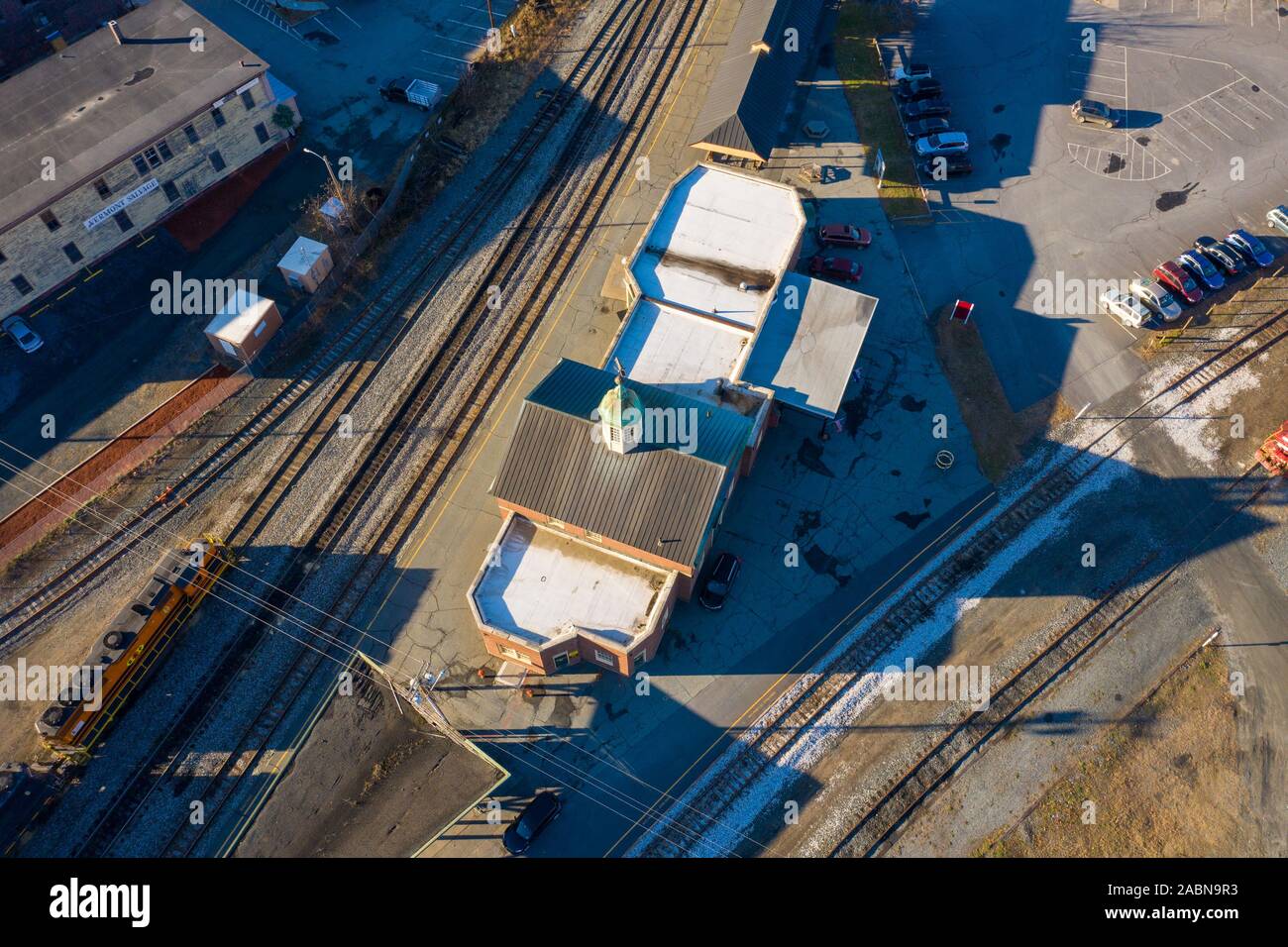 White River Junction Amtrak, White River Junction, USA Stock Photo - Alamy