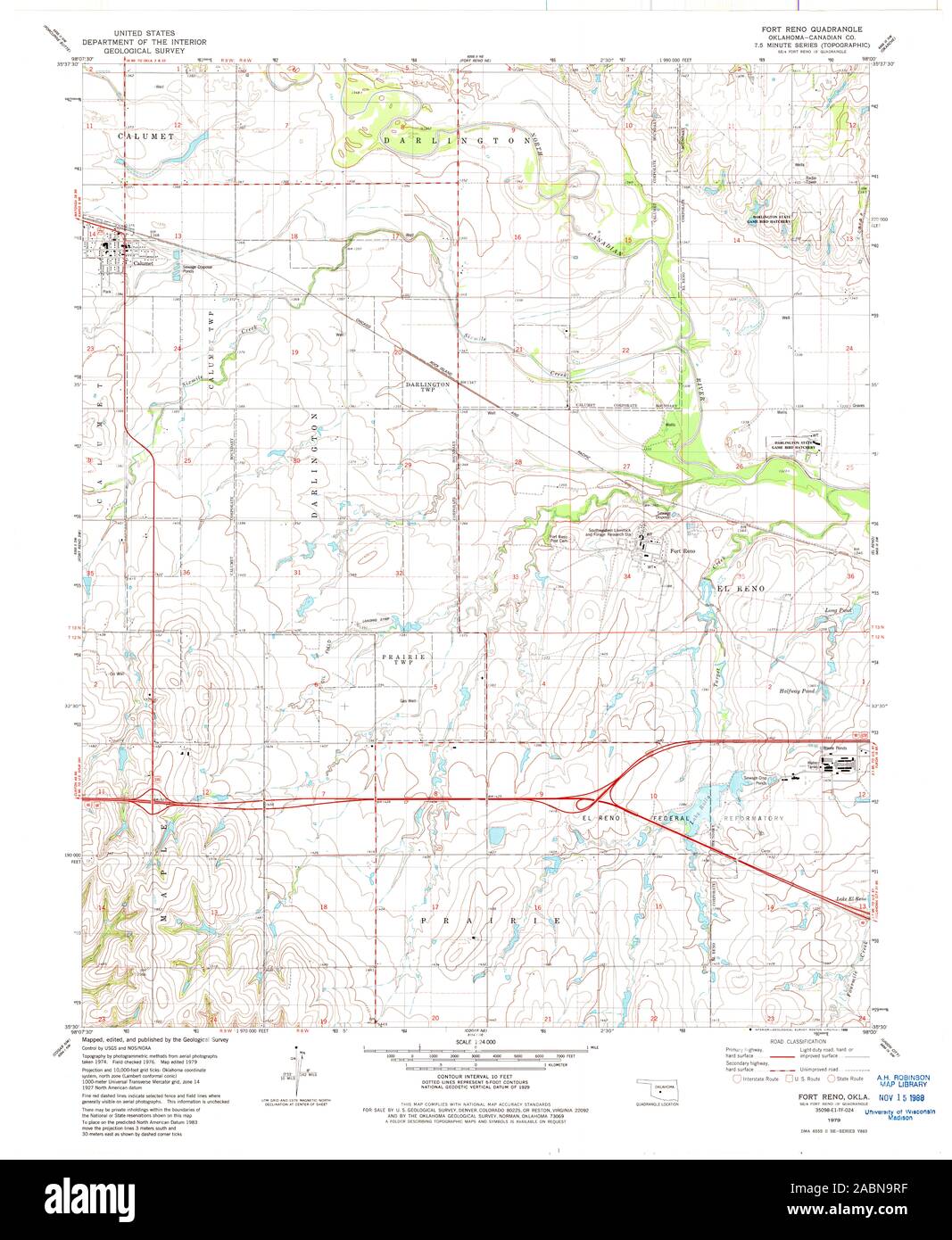 Map of reno oklahoma hi-res stock photography and images - Alamy