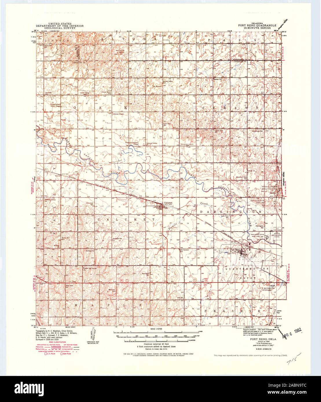 Map of reno oklahoma hi-res stock photography and images - Alamy