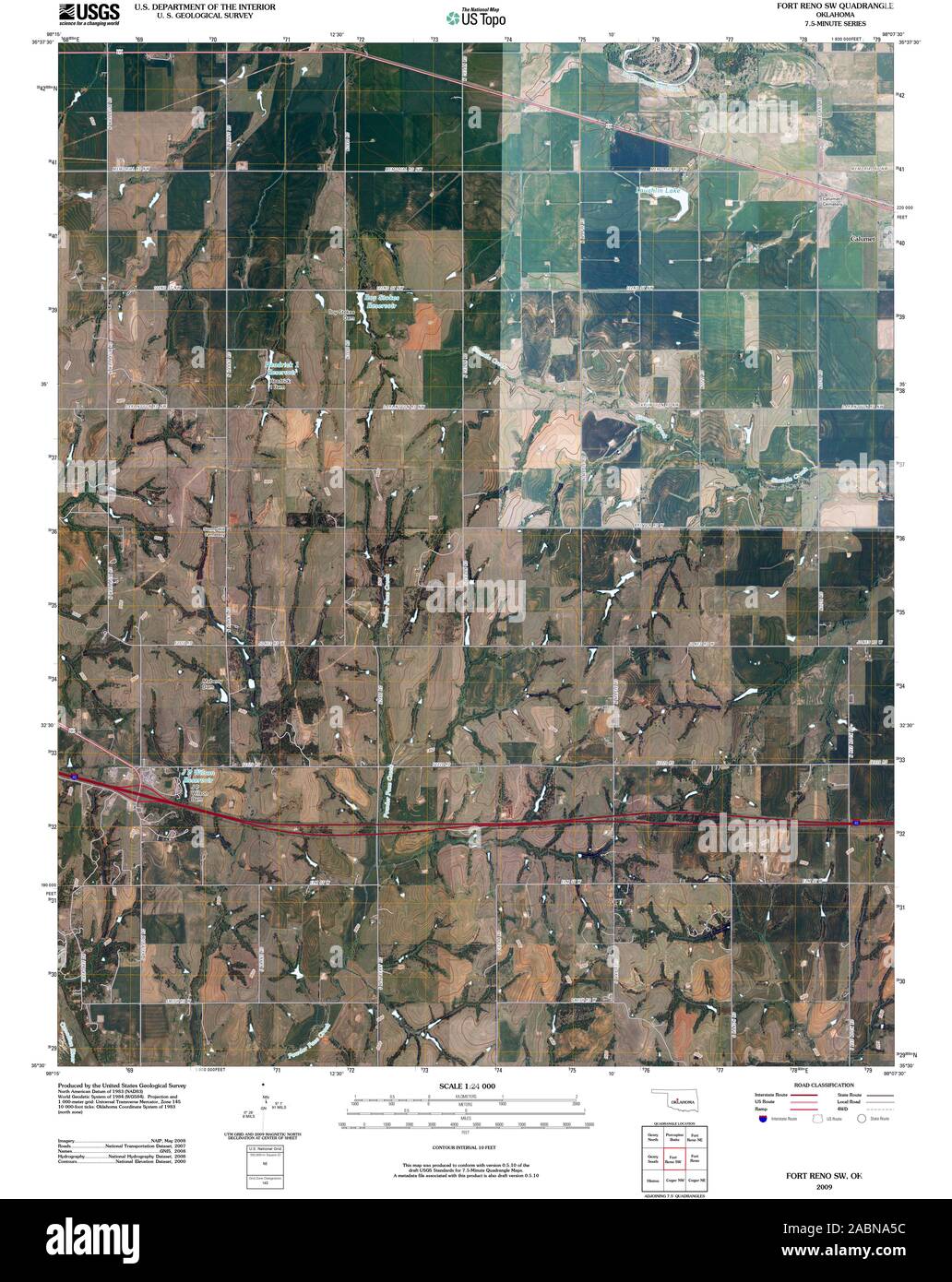 Reno oklahoma map hi-res stock photography and images - Alamy