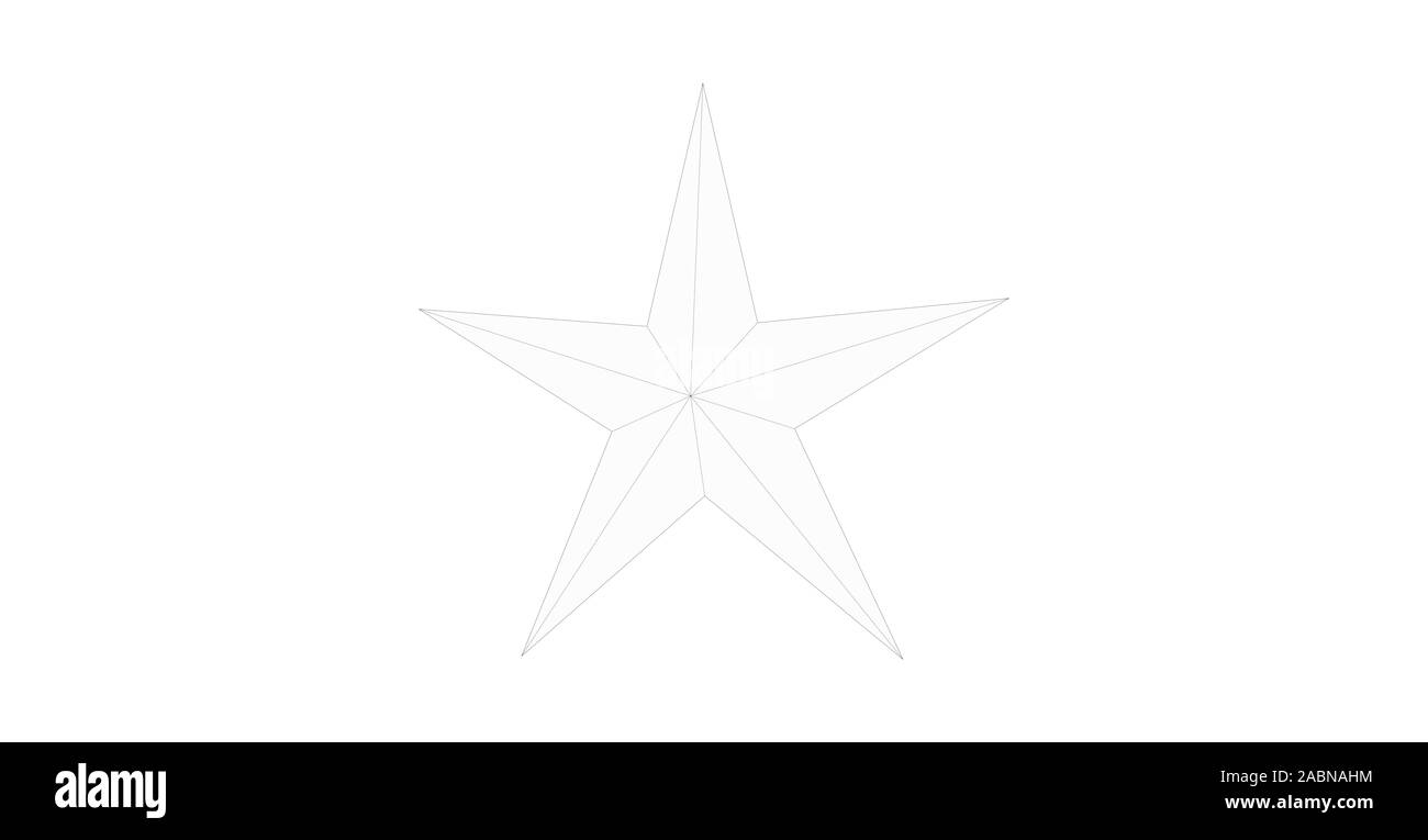 Drawing Star line isolated on white Stock Photo - Alamy