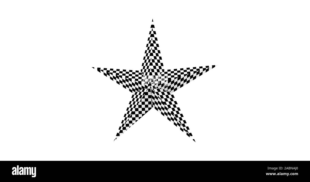 Star 3D Render isolated on white Stock Photo - Alamy