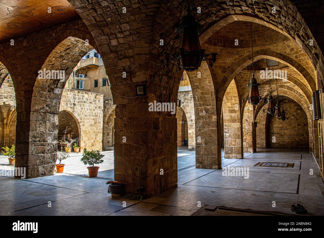El Omari Great Mosque, Sidon, Lebanon Stock Photo - Alamy