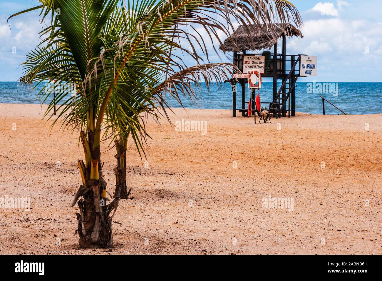 The beach at Kololi in The Gambia Stock Photo - Alamy