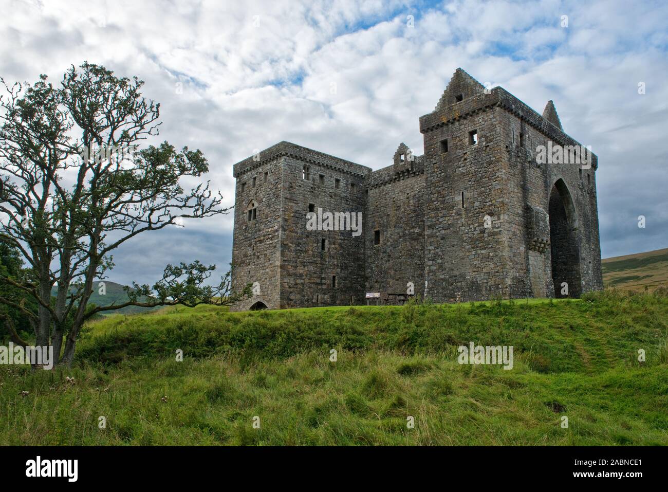 Hermitage Castle. Historic Scotland. Scottish Borders Stock Photo - Alamy