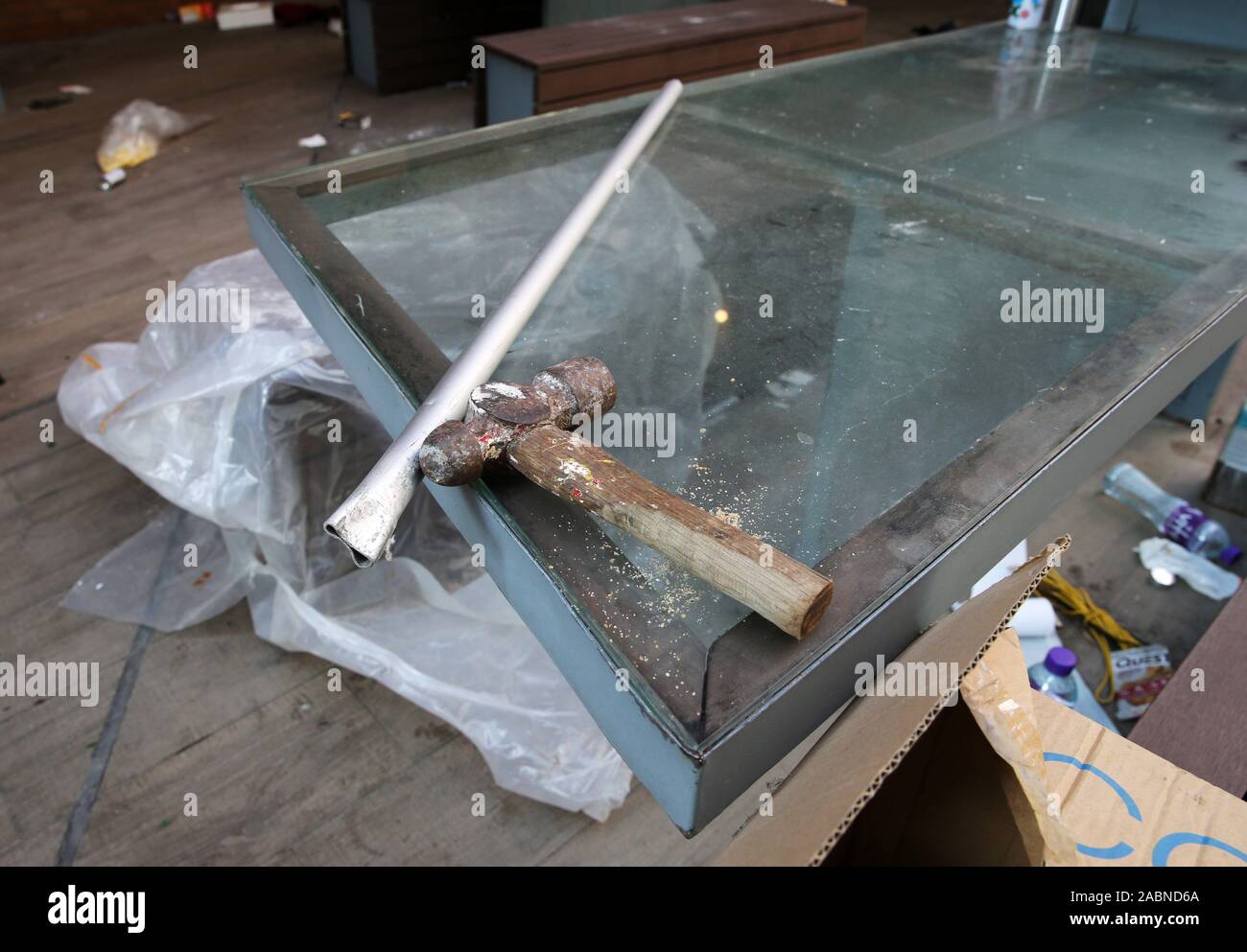 Hong Kong. 28th Nov, 2019. Photo taken on Nov. 28, 2019 shows a view ...