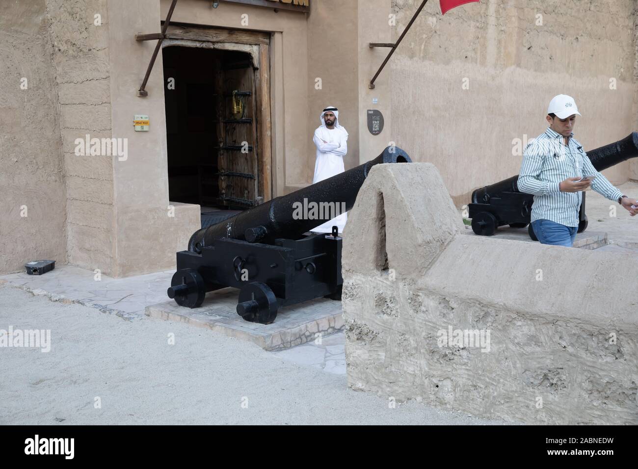 A canon in Dubai Museum, Dubai,UAE Stock Photo - Alamy