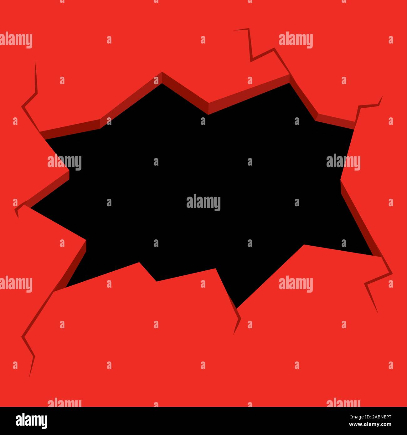 Digitally generated crack in Stock Vector Images - Alamy