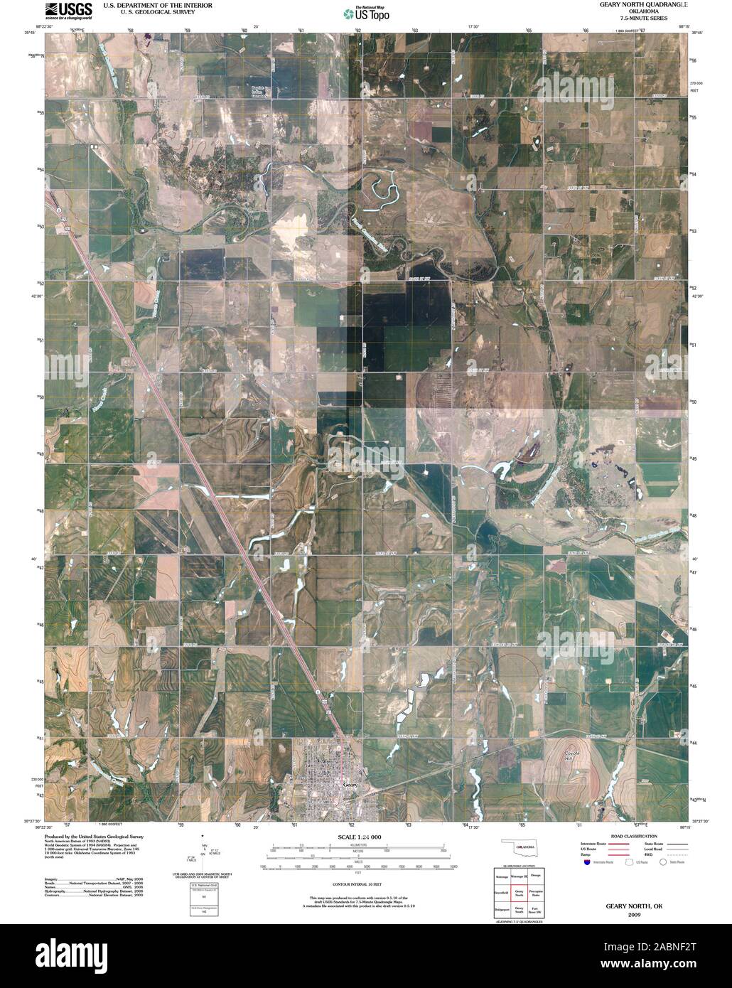 Map of geary Cut Out Stock Images & Pictures - Alamy