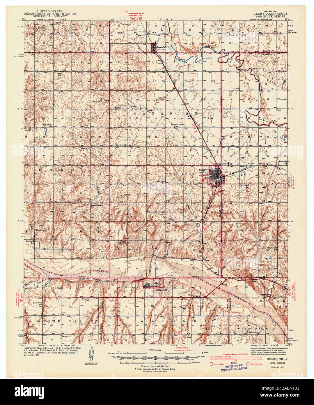 Map of geary Cut Out Stock Images & Pictures - Alamy