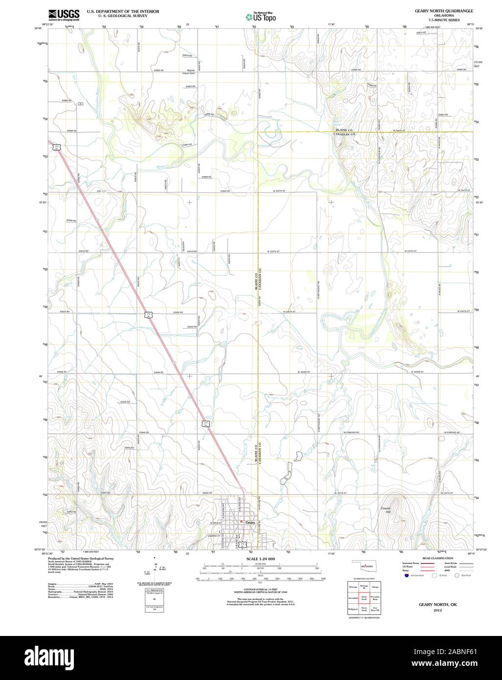 Map of geary Cut Out Stock Images & Pictures - Alamy
