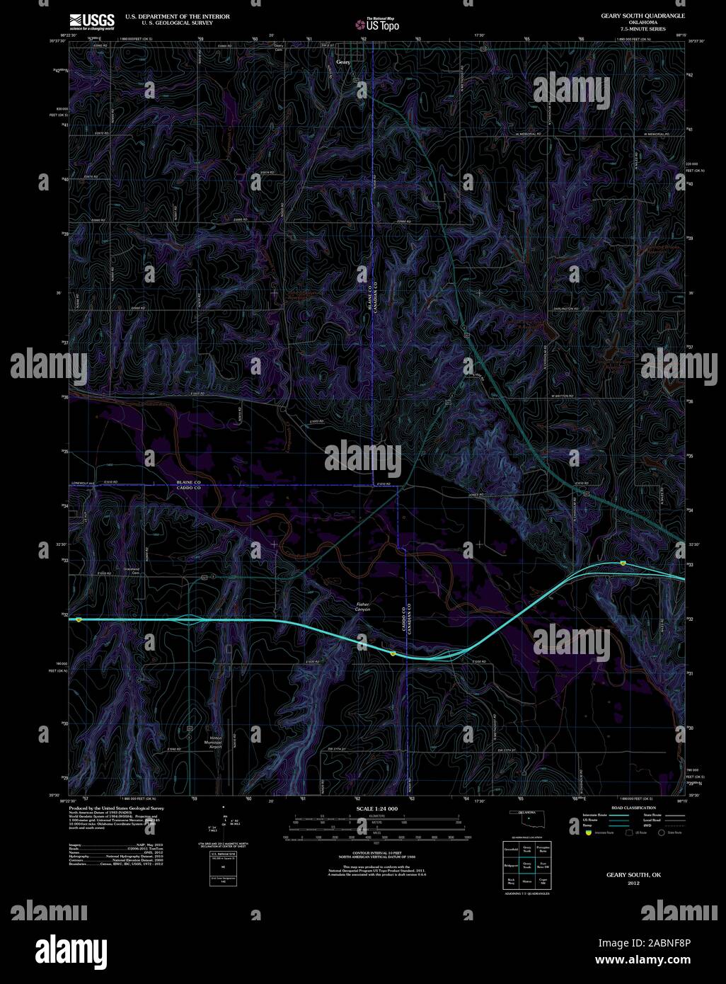 Map of geary hi-res stock photography and images - Alamy
