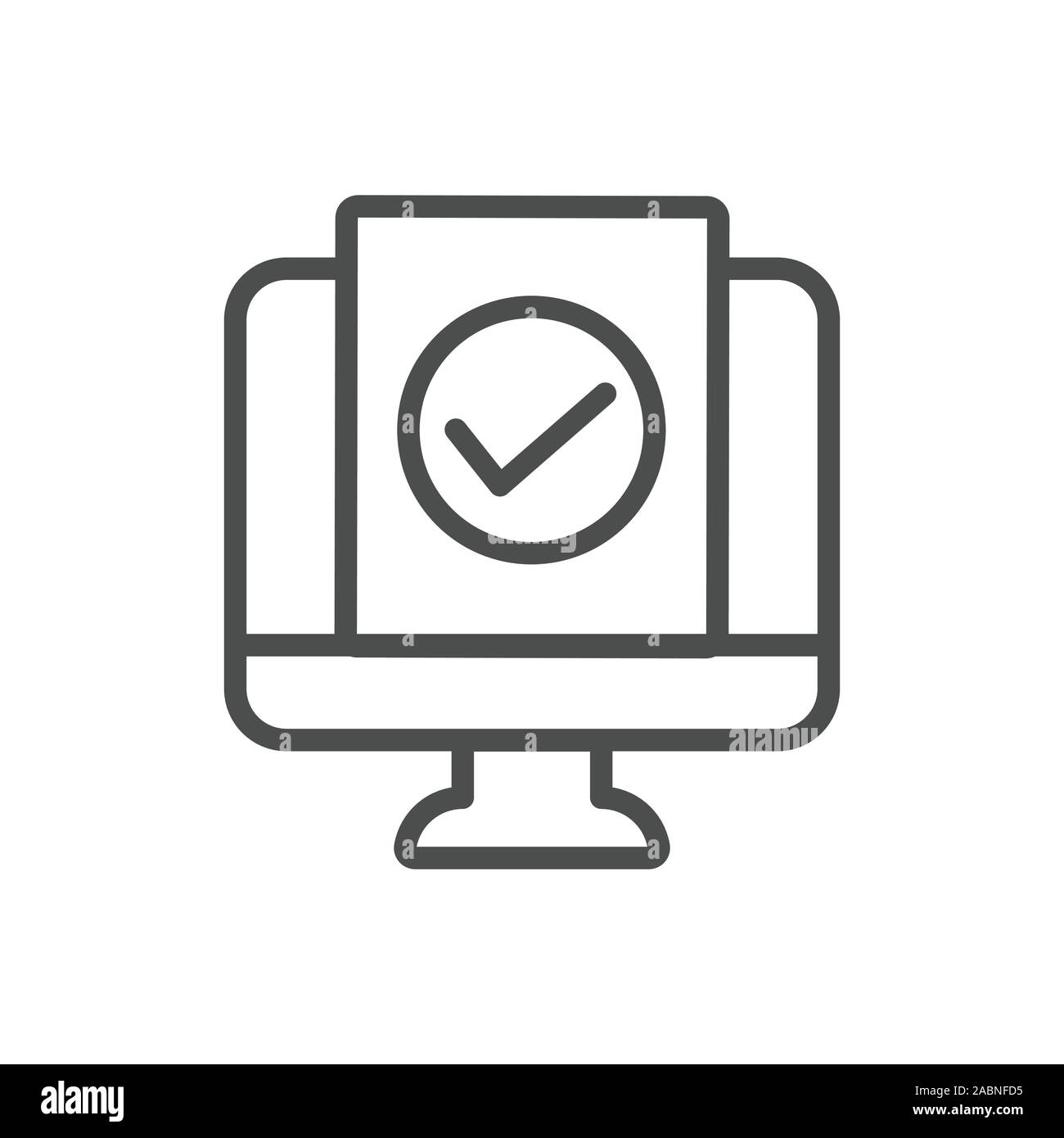 In Compliance Icon w paper, checks and list Stock Vector Image & Art ...
