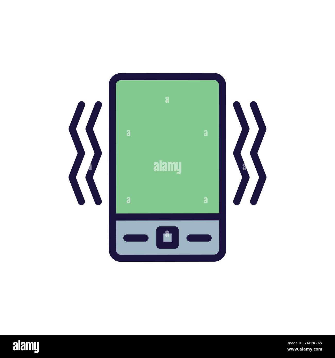 Phone Sound off or on Icon w lines showing sound Stock Vector Image ...