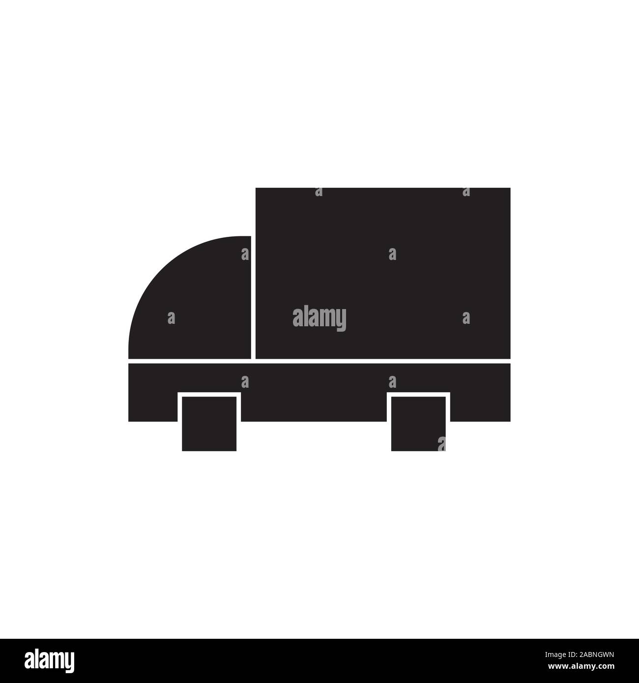 fast delivery truck icon. Truck Car icon template black color editable ...