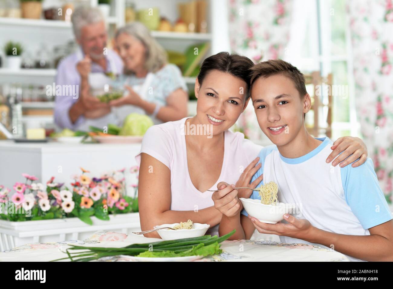 Mother noodles hi-res stock photography and images - Alamy