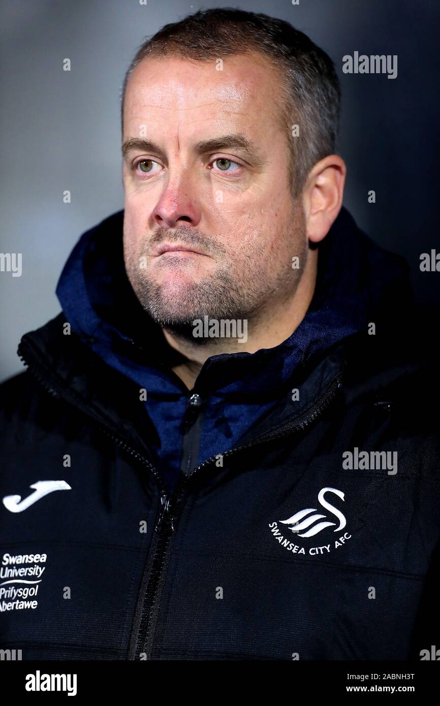 Swansea City's goalkeeping coach Martyn Margetson during the Sky Bet ...