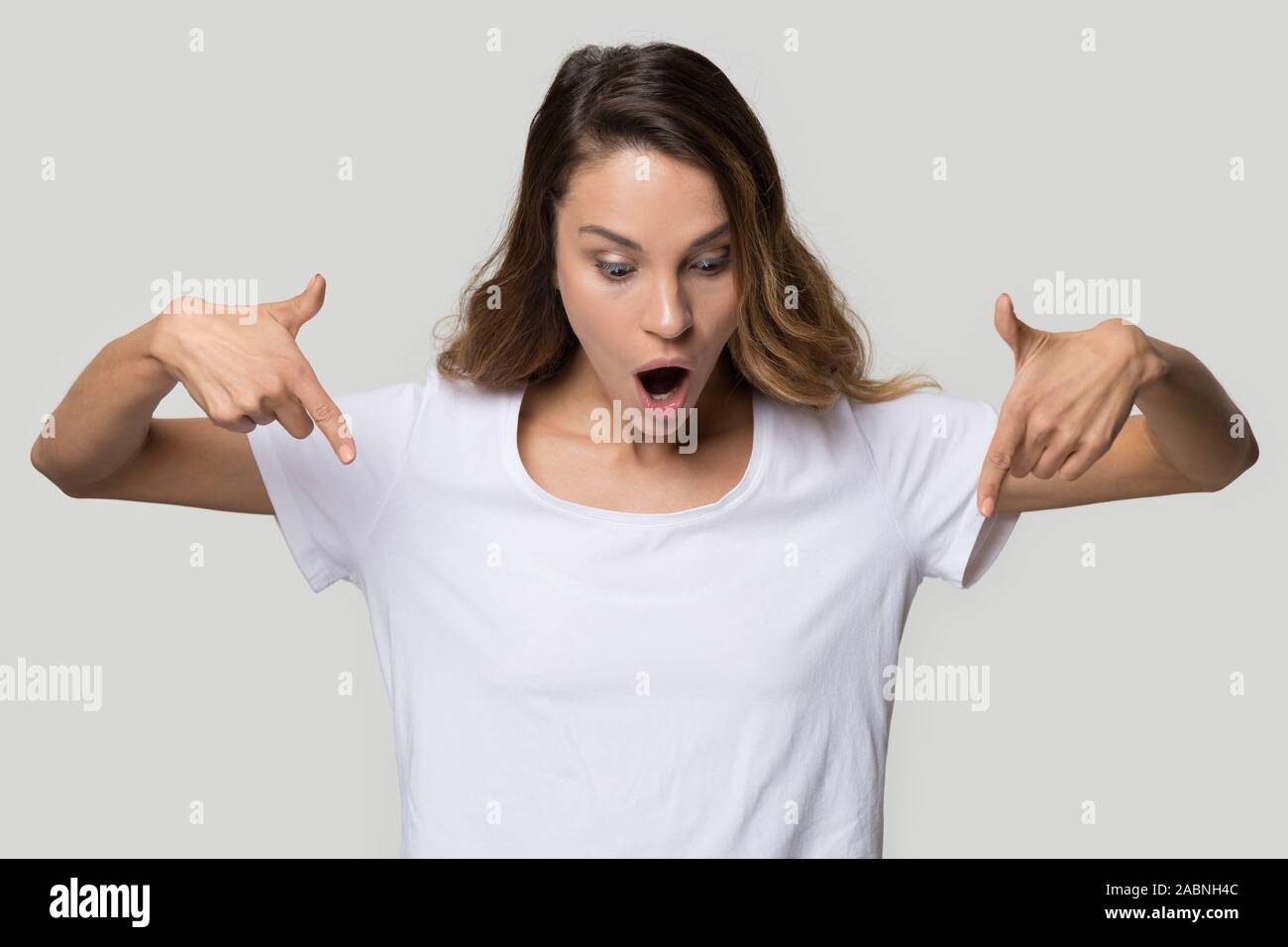 Finger down hi-res stock photography and images - Alamy