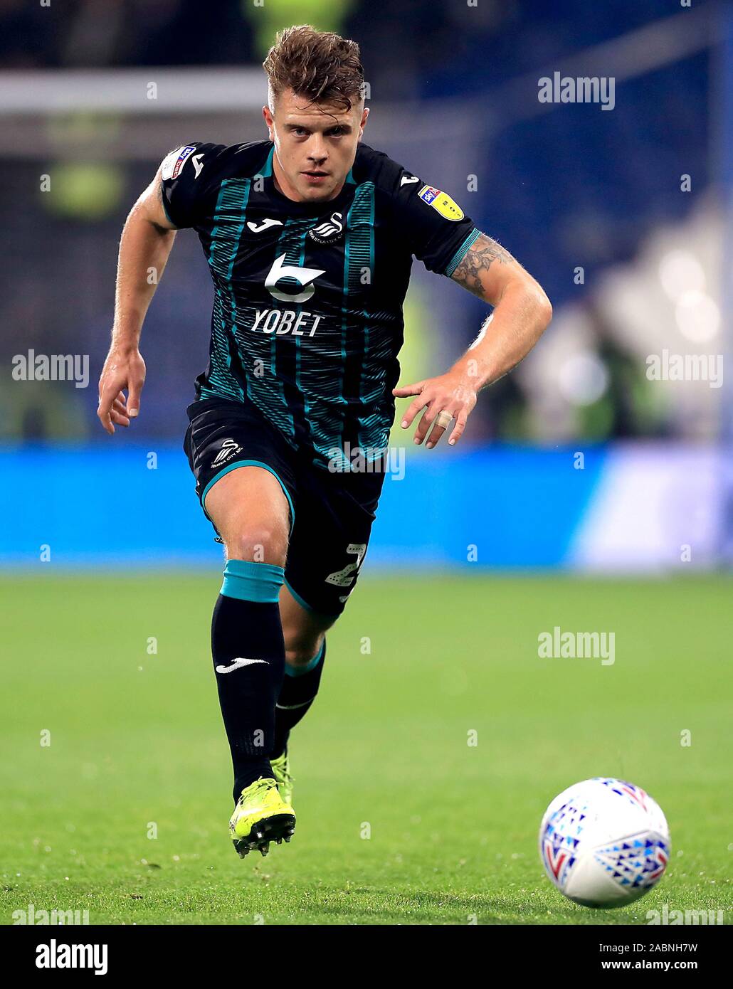 Swansea City's Jake Bidwell during the Sky Bet Championship match at ...