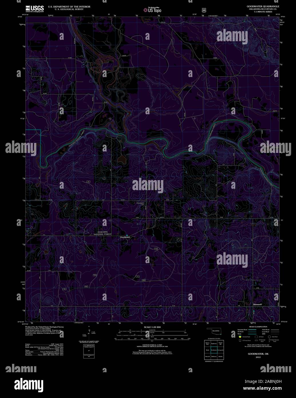 Goodwater map hi-res stock photography and images - Alamy