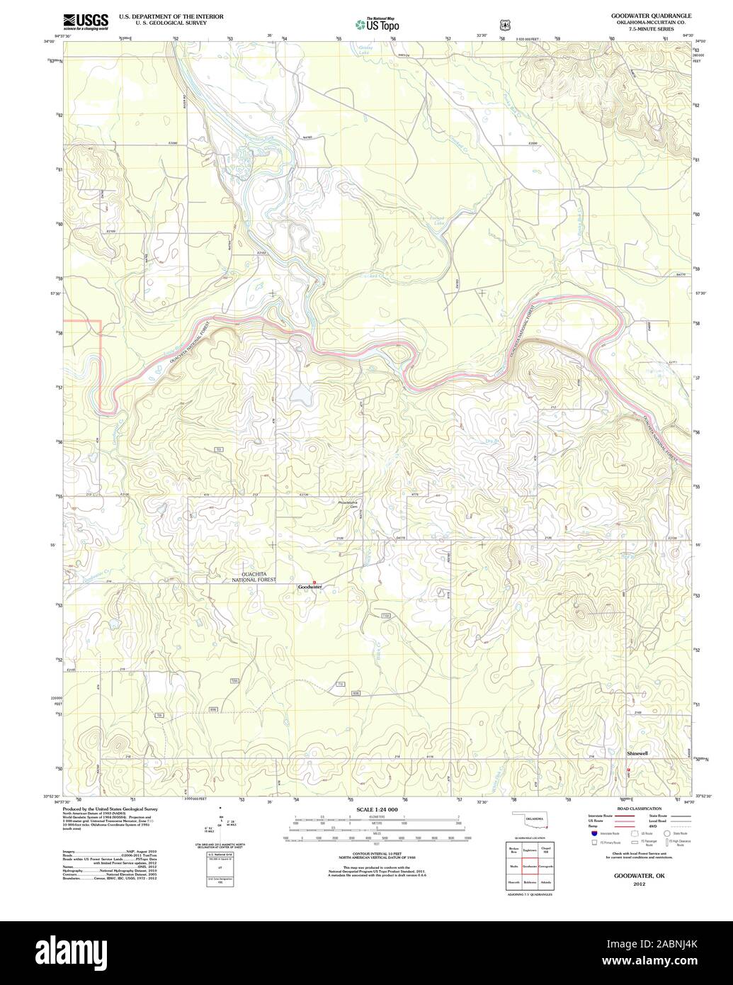 Map of goodwater Cut Out Stock Images & Pictures - Alamy