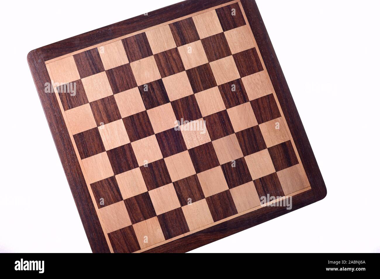 Empty chess board isolated on white background Stock Photo - Alamy
