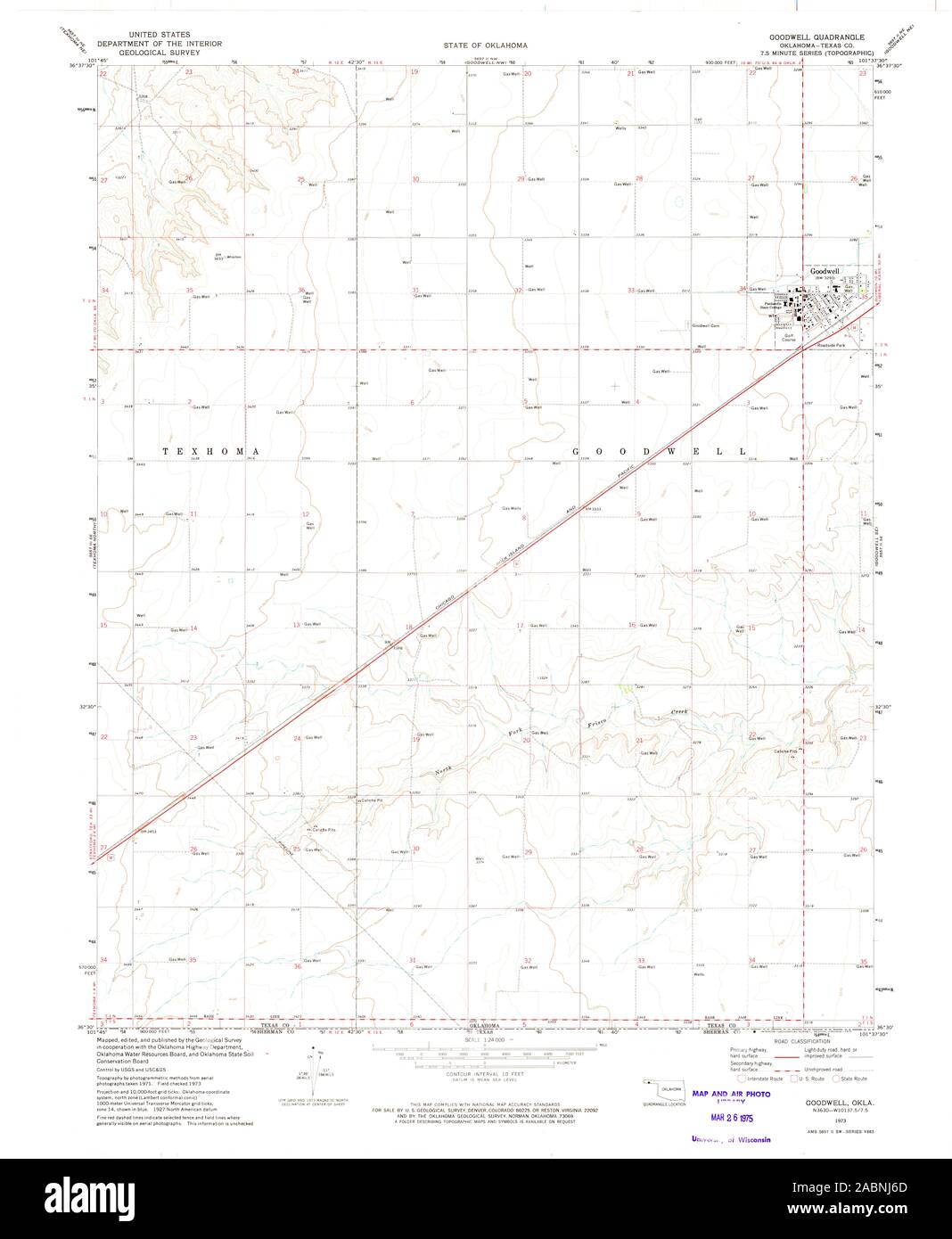 Goodwell map hi-res stock photography and images - Alamy