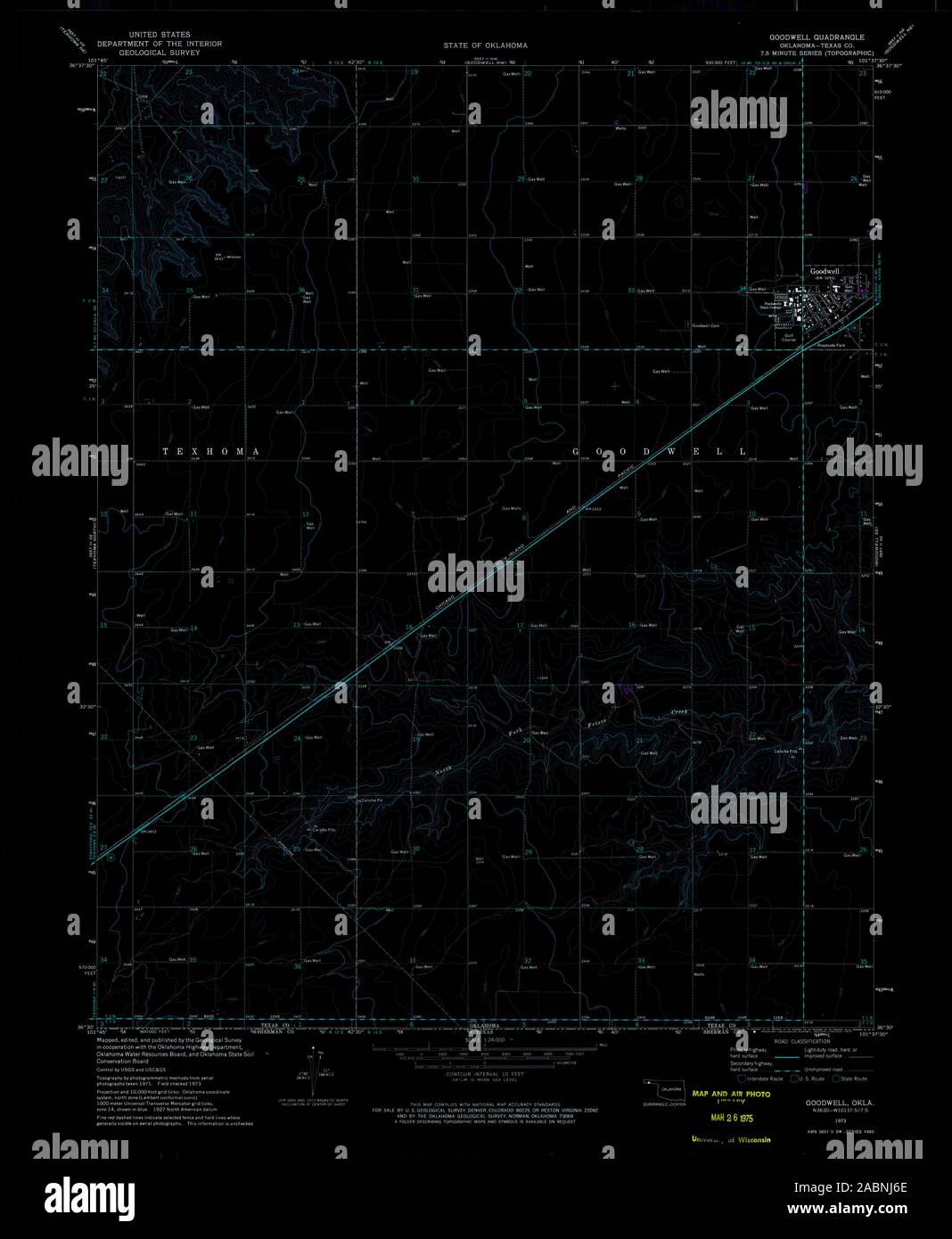 Map of goodwell hi-res stock photography and images - Alamy