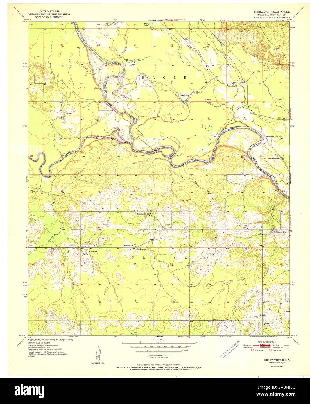 Goodwater map hi-res stock photography and images - Alamy