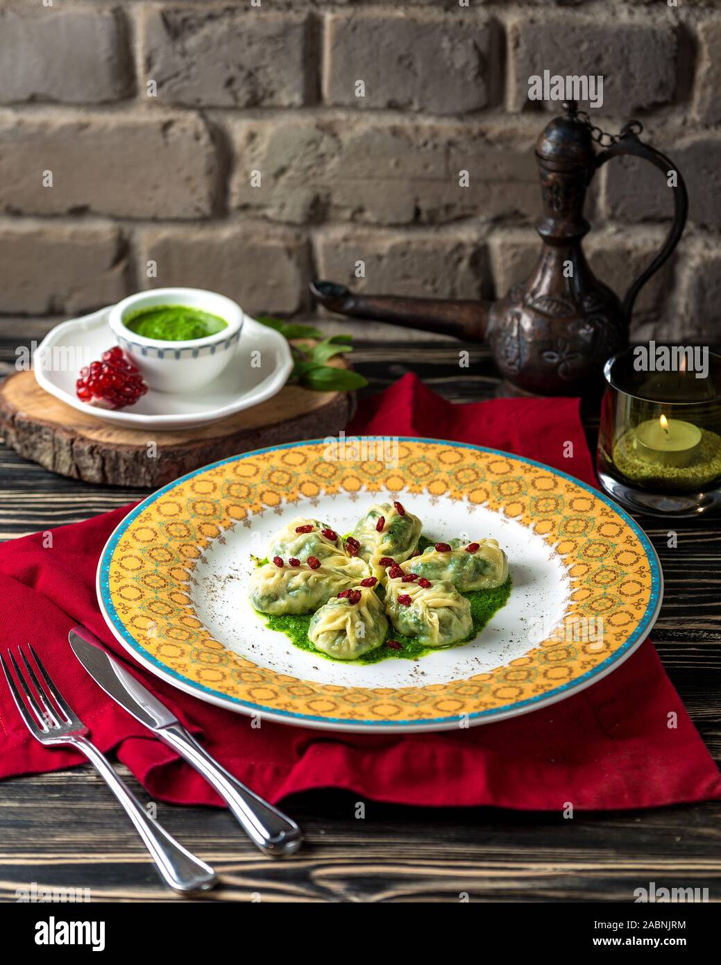 azerbaijan traditional cousine gurza with meat Stock Photo - Alamy