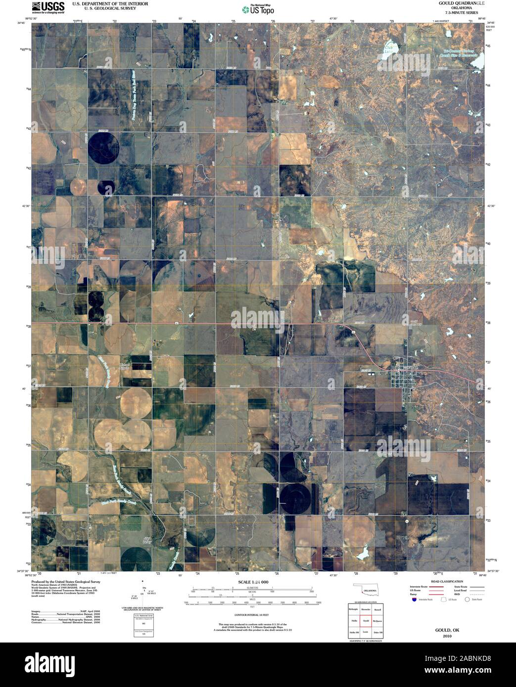 Map of gould oklahoma hi-res stock photography and images - Alamy