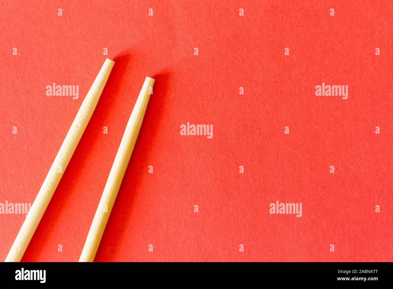 Traditional chinese food sticks on red background Stock Photo - Alamy