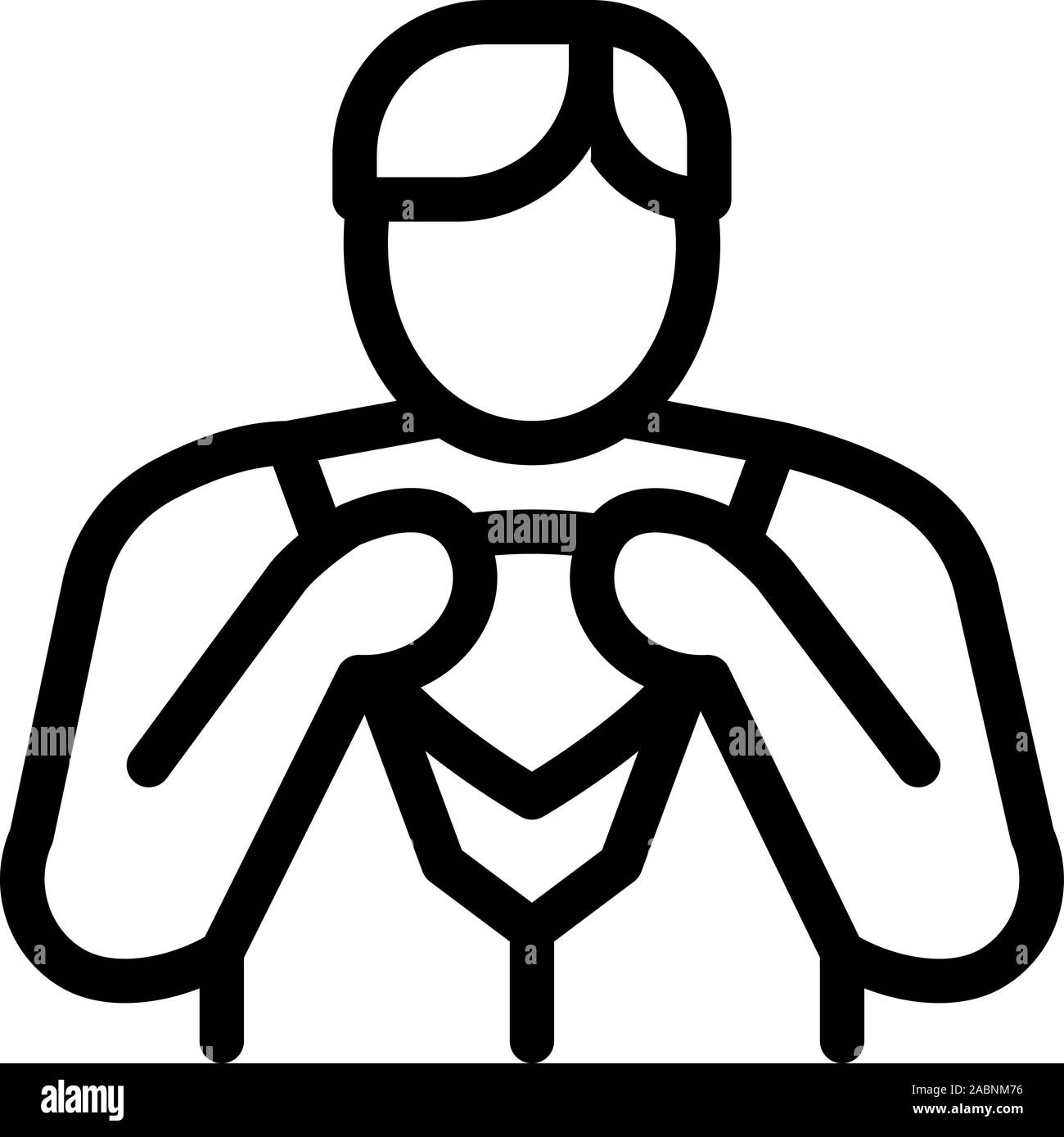 Removing Mask from Hero Icon Vector Outline Illustration Stock Vector ...