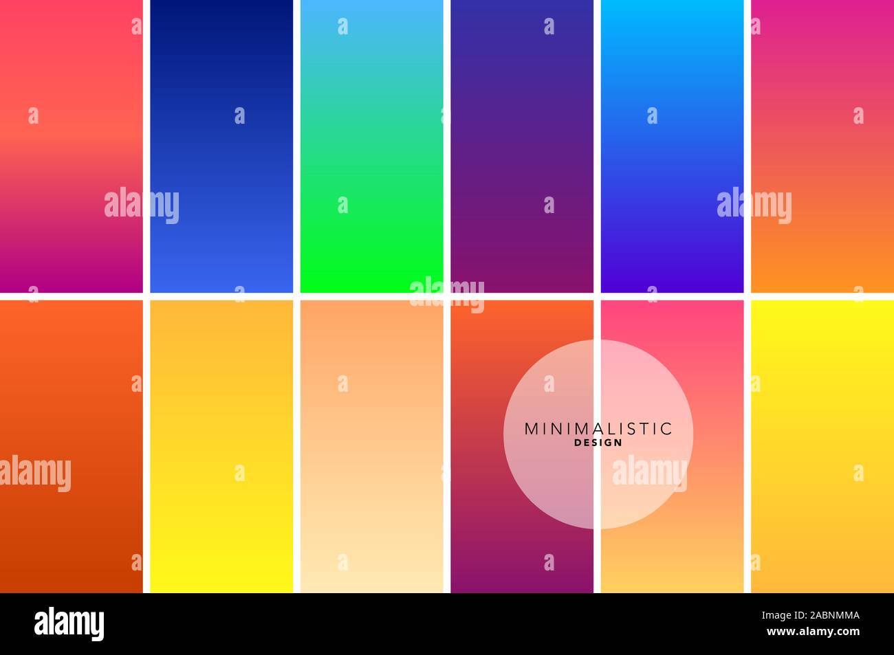 Creative minimal abstract gradient banners set for poster, flyers, card ...