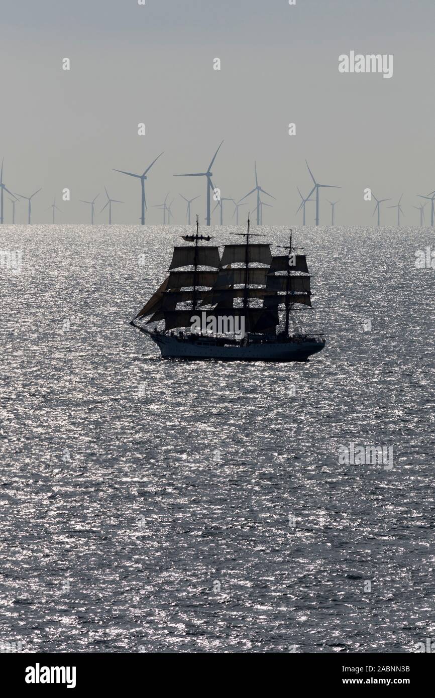 Sailing ship, Port of Zeebrugge, Flanders, Belgium, Europe Stock Photo ...