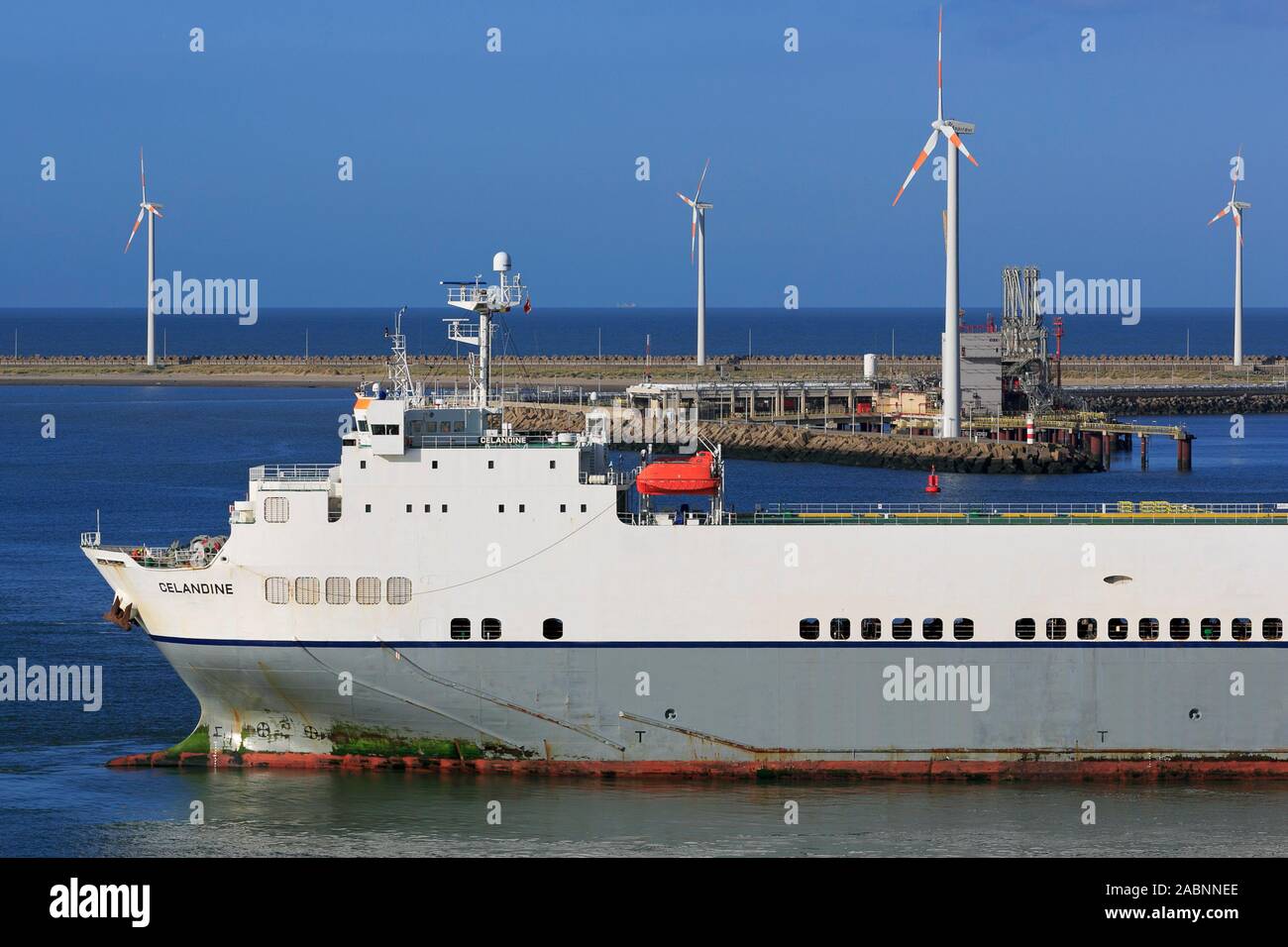 Ferry, Port of Zeebrugge, Flanders, Belgium Stock Photo - Alamy