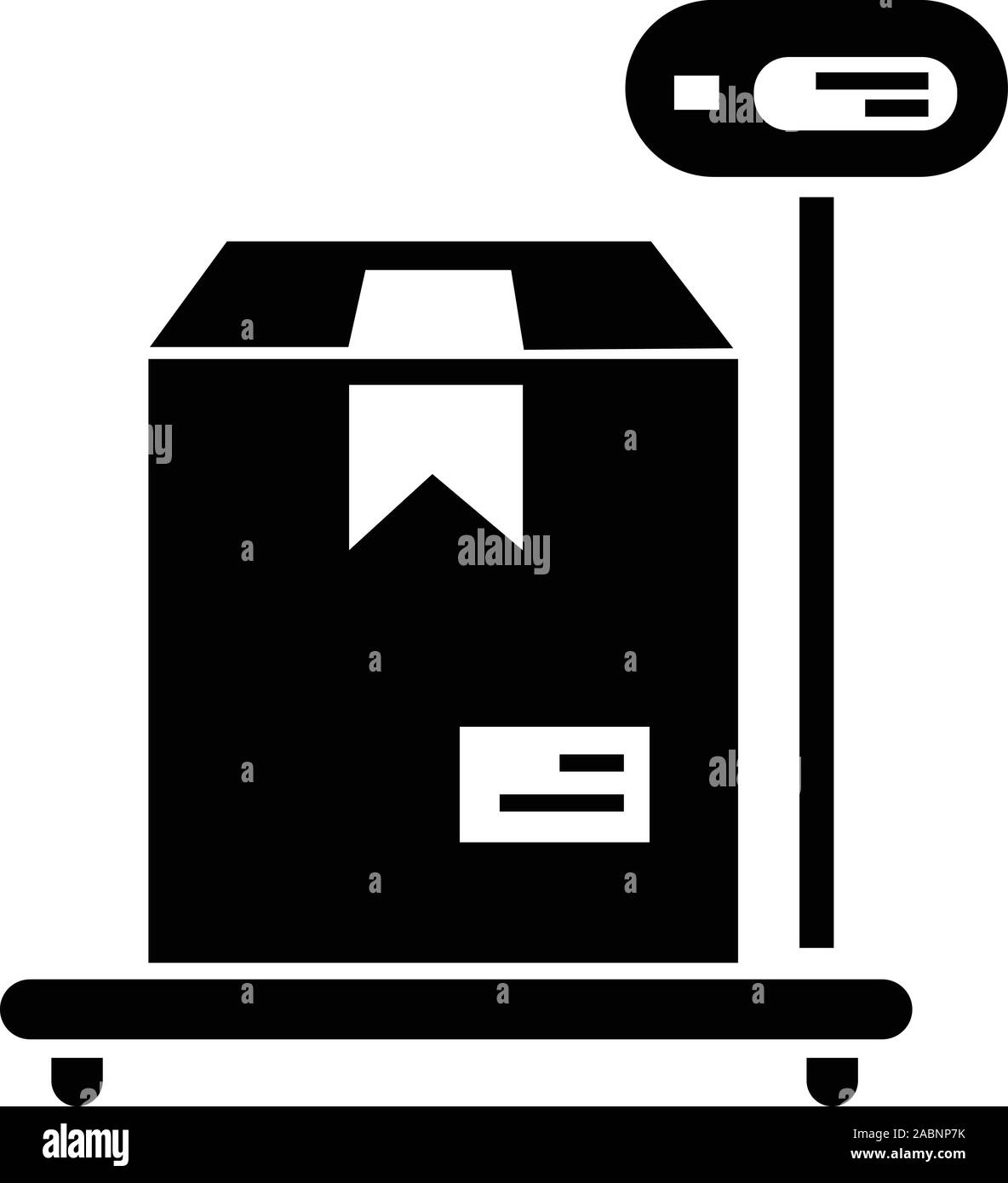 Parcel on scales icon, simple style Stock Vector Image & Art - Alamy