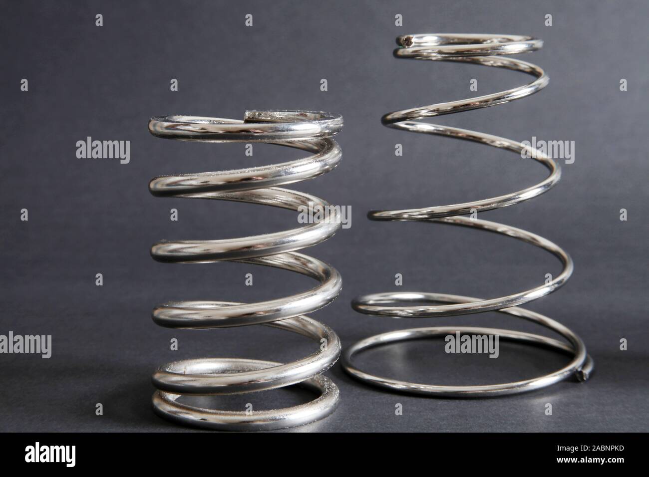 new metal springs texture background Stock Photo - Alamy